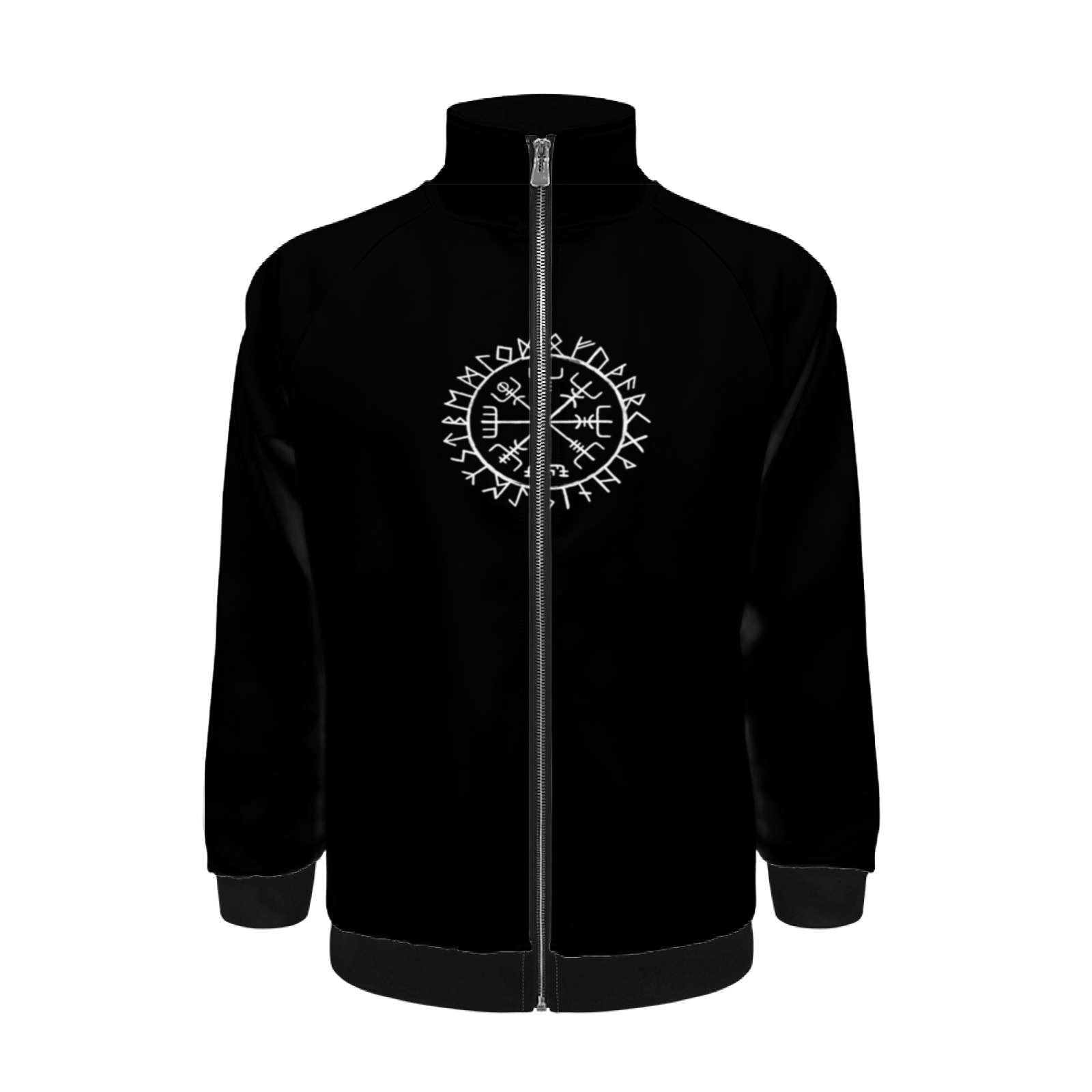 Nordic Mythology Rune Circle Jacket Men's Street Cool Long Sleeves Coat ...