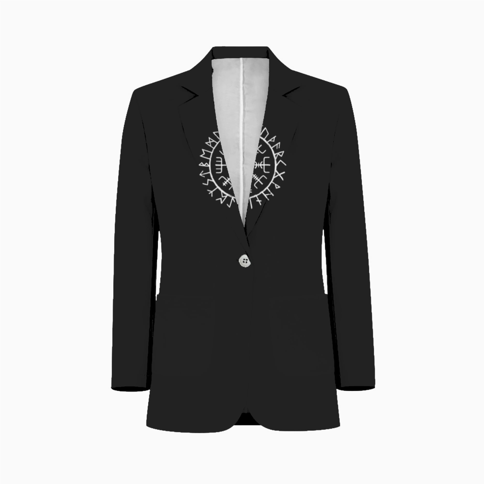 Nordic Mythology Rune Circle Mens Suits Shawl Collar Slim Fit Suit Mens ...