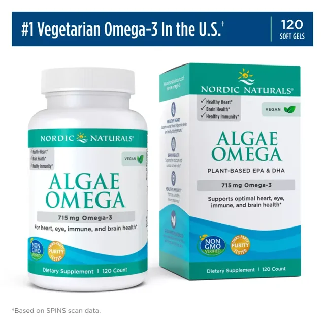 Nordic Naturals Algae Omega - Vegetarian Omega-3s for Optimal Wellness ...