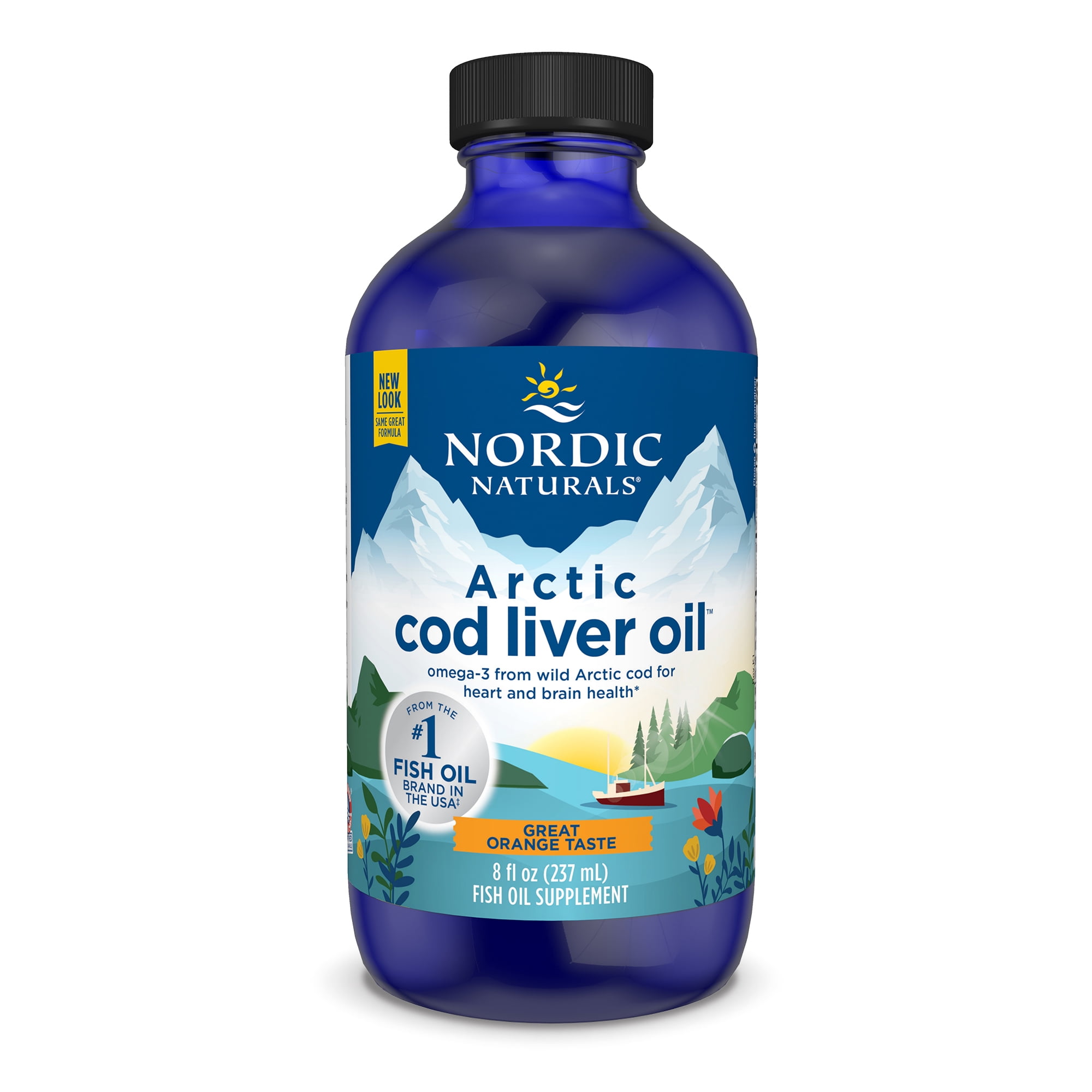 Nordic Naturals Arctic Cod Liver Oil Liquid, 1060 Mg, Orange, Fish Oil ...