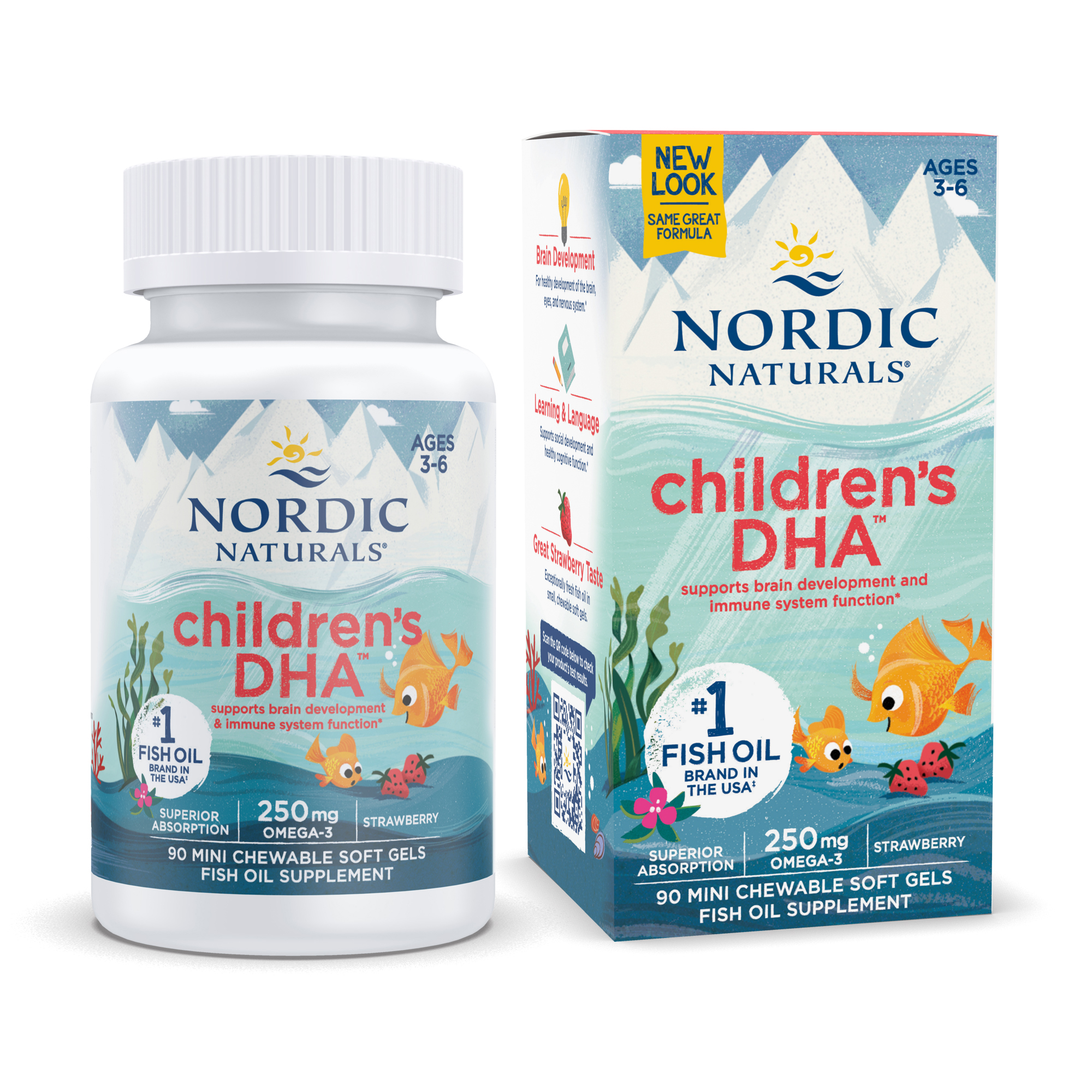 Now Kid's Chewable DHA Cognitive Support Softgels, Fruit Flavor, 100 Mg ...