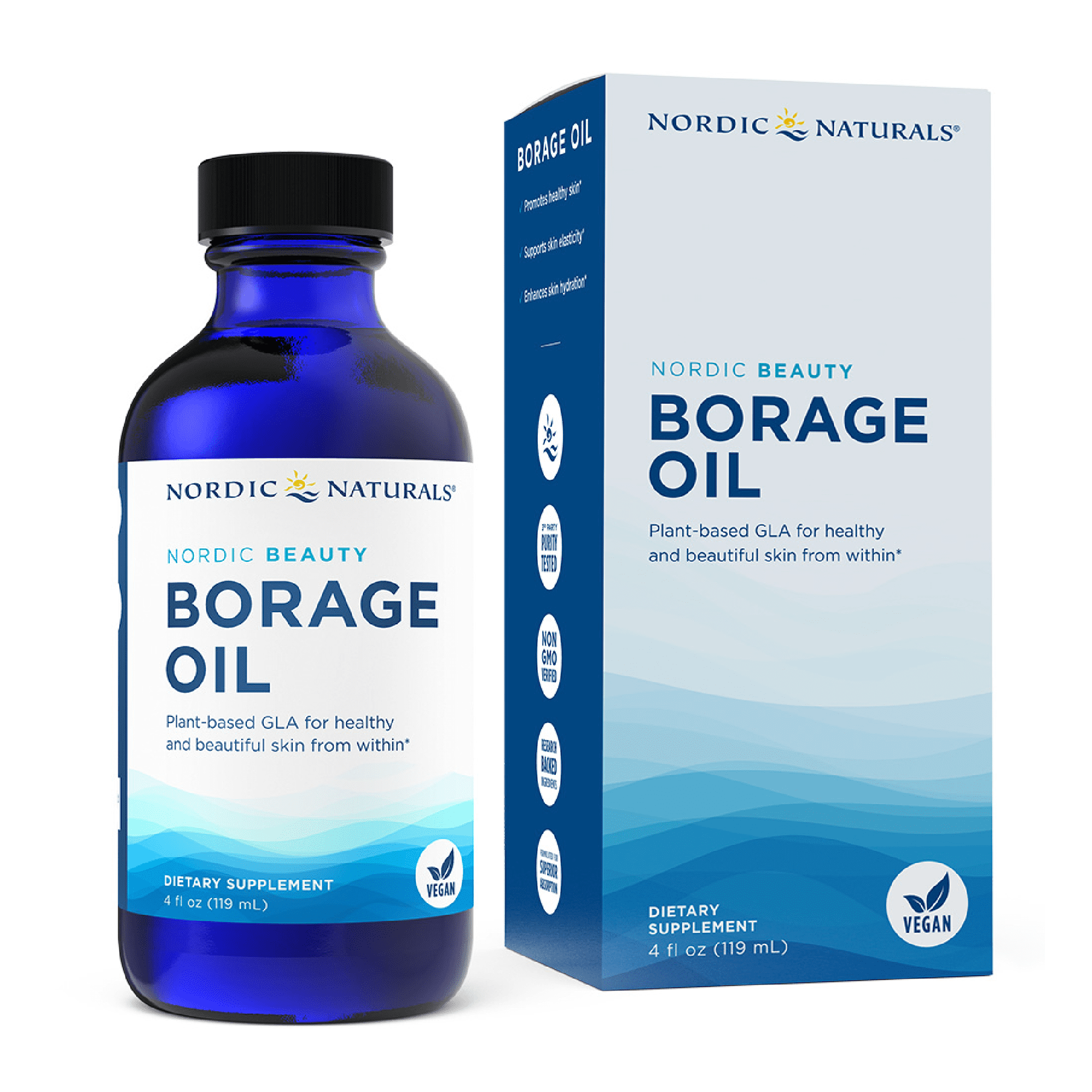Nordic Naturals Vegan Borage Seed Oil, 480 Mg GLA, Skin & Joint Support ...