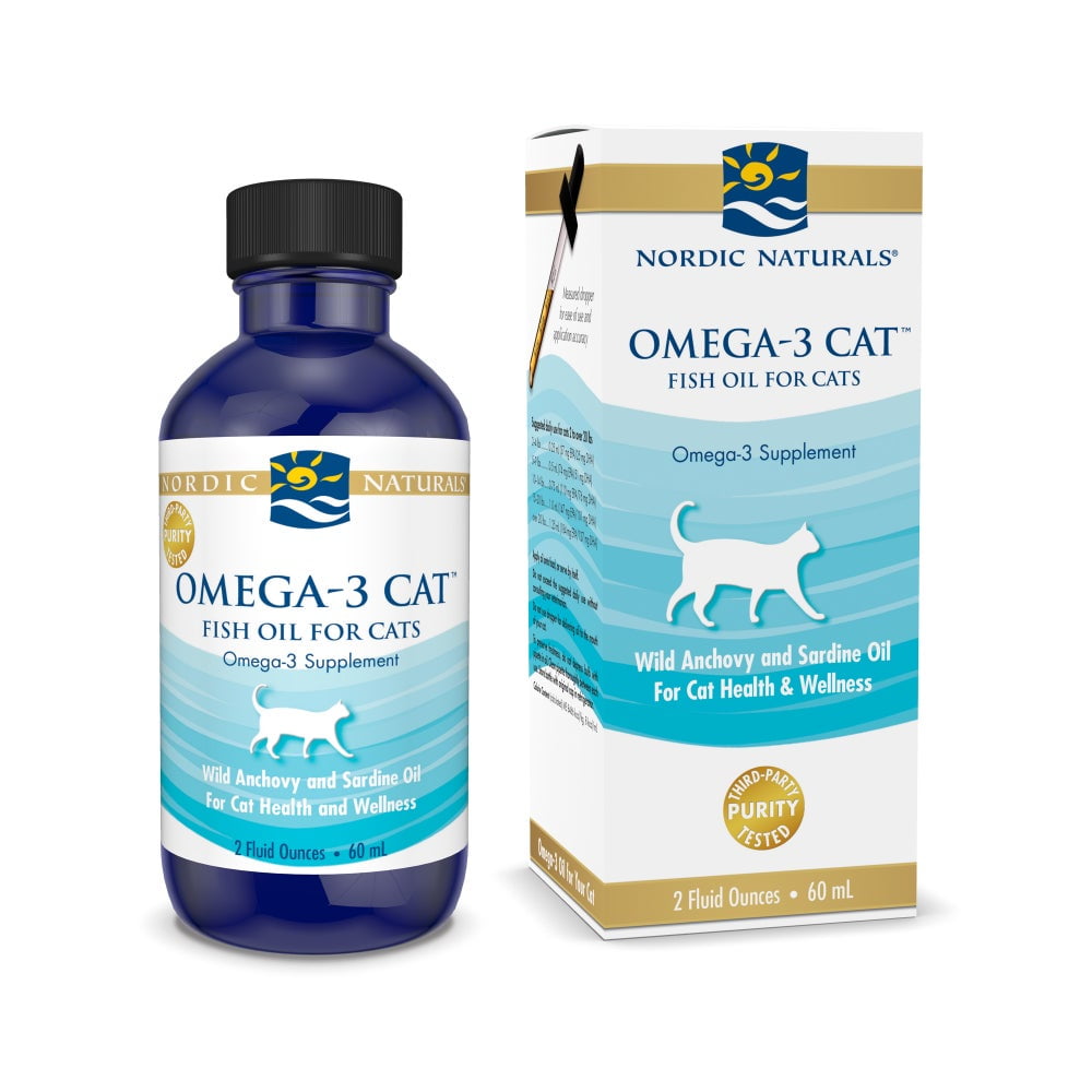 Nordic Naturals Omega-3 Cat Health Liquid, Fish Oil for Pets, EPA & DHA ...