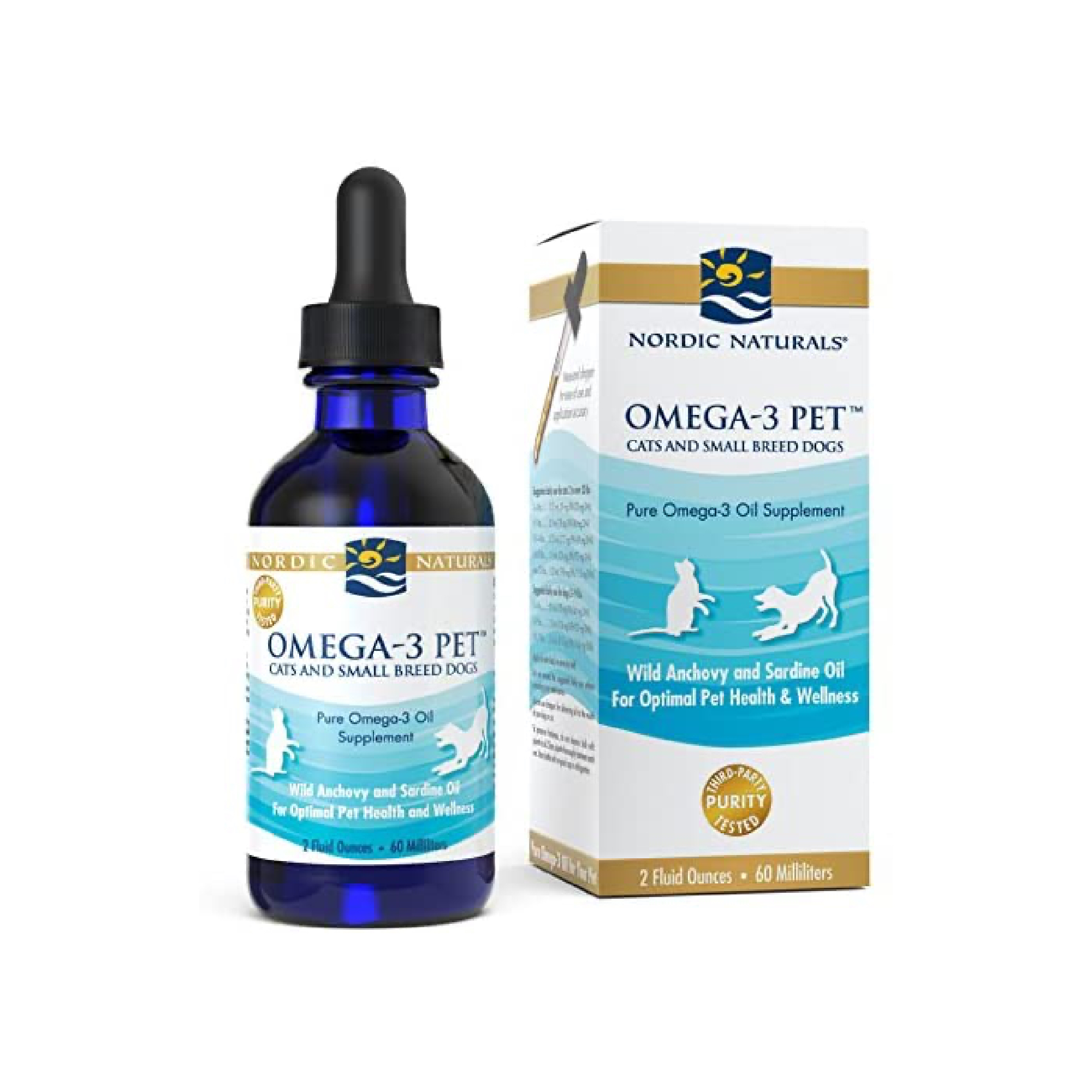 Nordic Naturals Omega-3 Pet, Liquid, For Cats and Small Dogs, Fish Oil ...