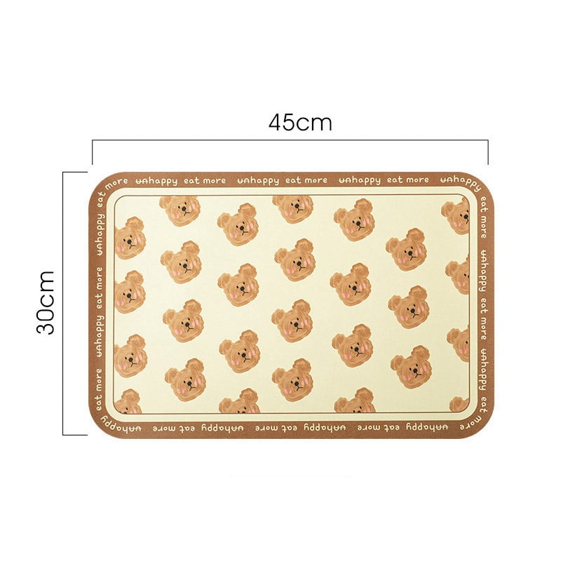 Nordic Oval Reversible Placemat Dining Table Pad Place Mat Non-Slip ...