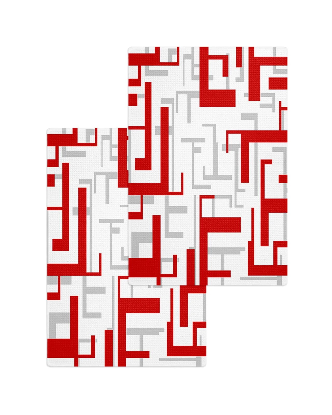 Nordic Retro Medieval Geometric Color Kitchen Cleaning Cloth Towel ...