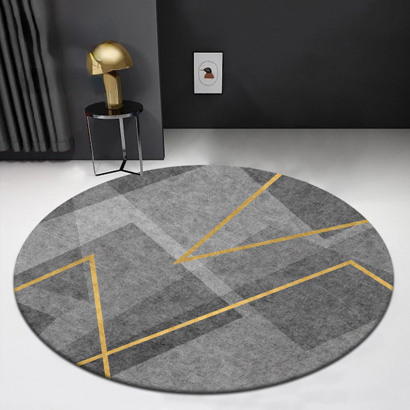 Nordic Round Carpets for Living Room Geometric Light Luxury rative ...