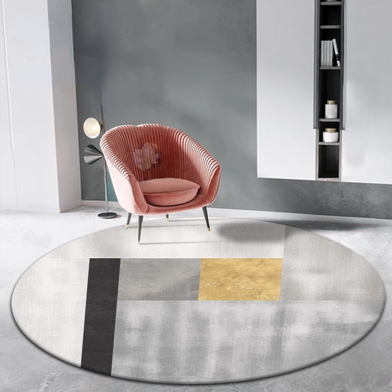 Nordic Round Carpets for Living Room Geometric Light Luxury rative ...