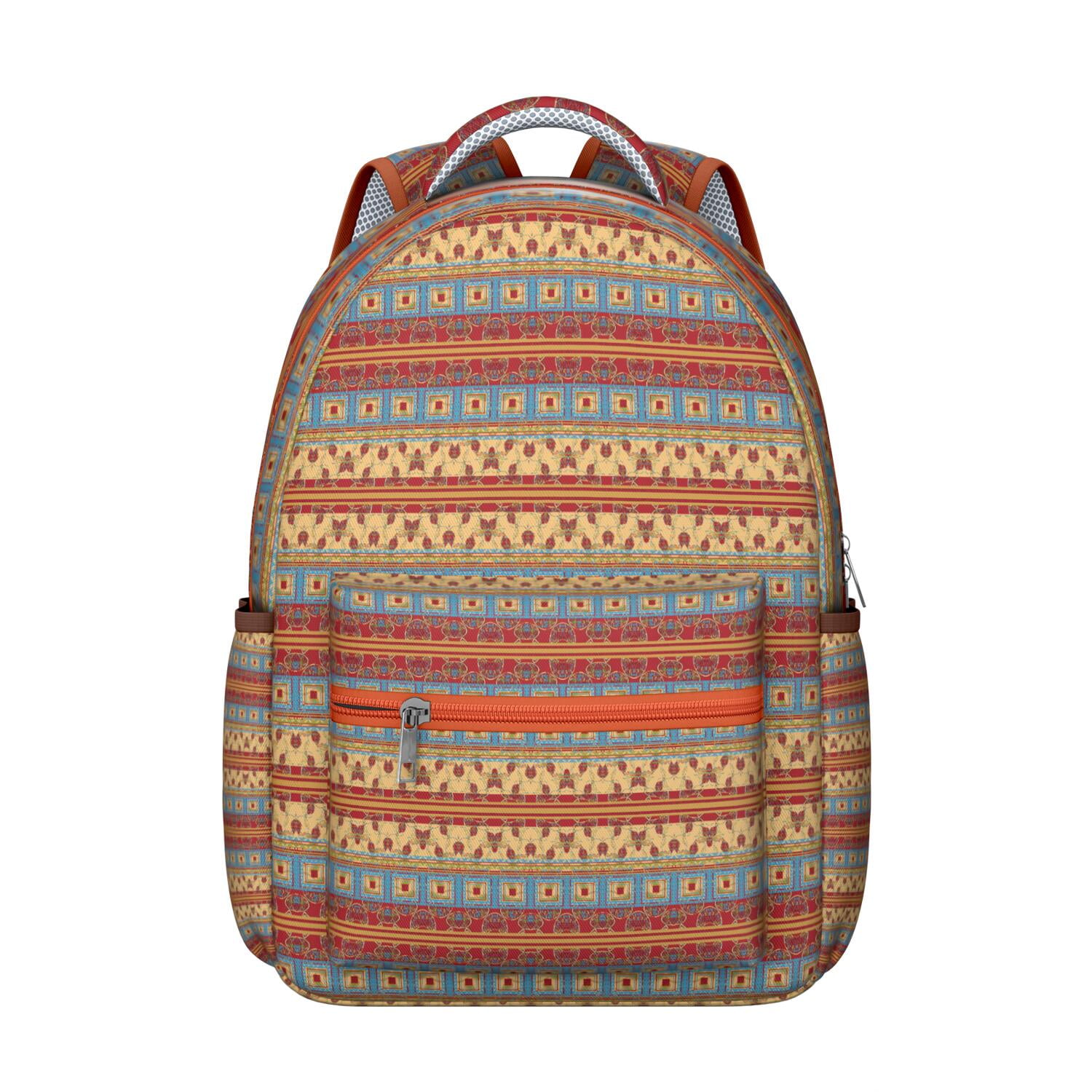 Nordic Rustic Style Student Backpack - Padded Back Panel for Support ...