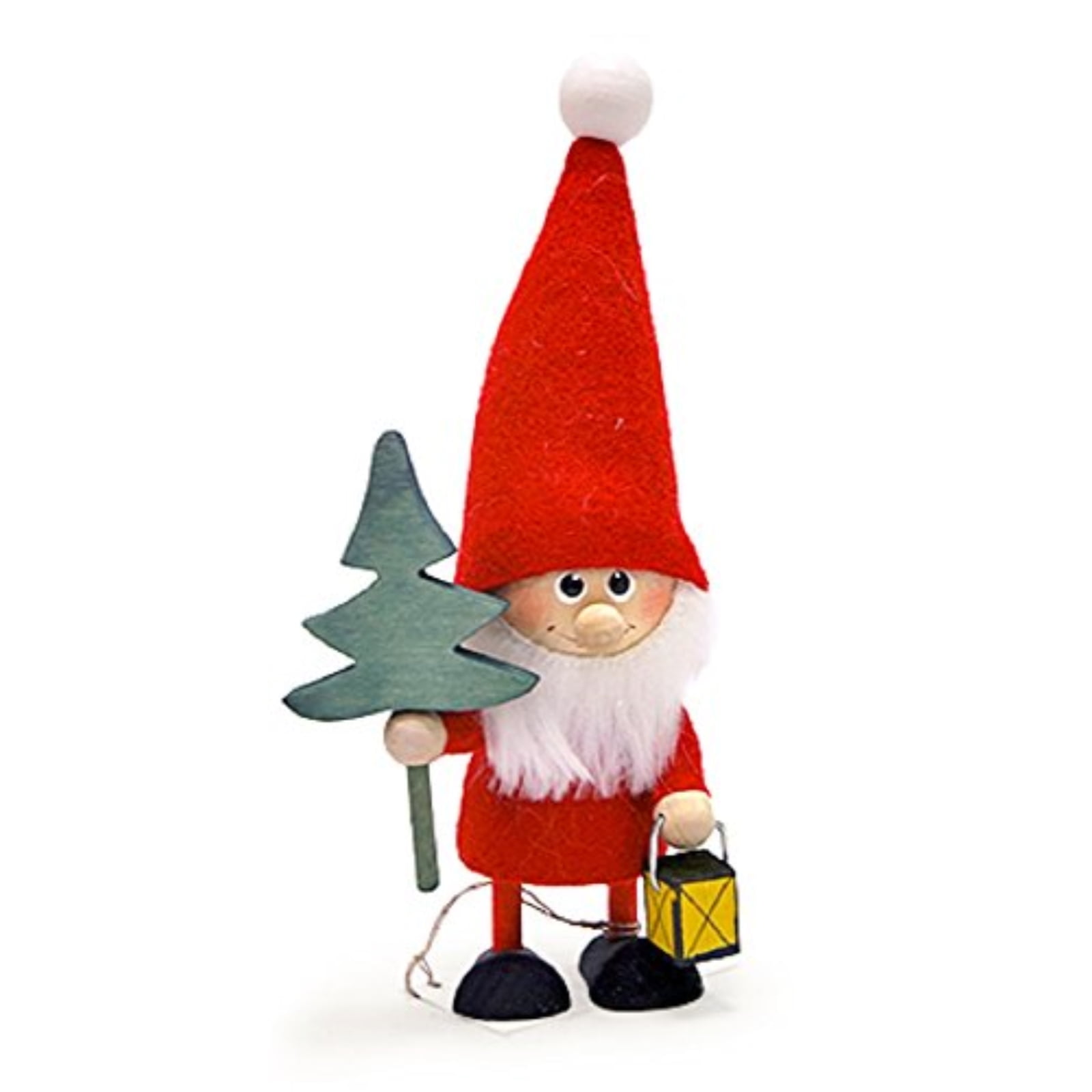 Nordic Santa with Tree and Lantern Gnome Christmas Ornament Nisse Tomte ...