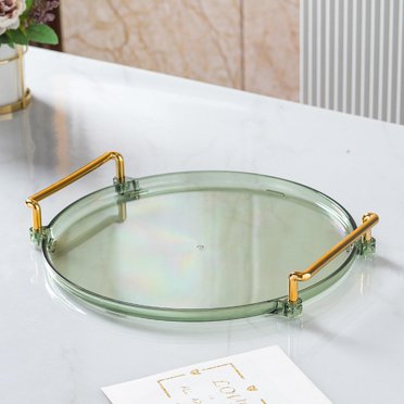 Menolana Nordic Serving Tray with Handles Snack Candy Decorative Gold ...