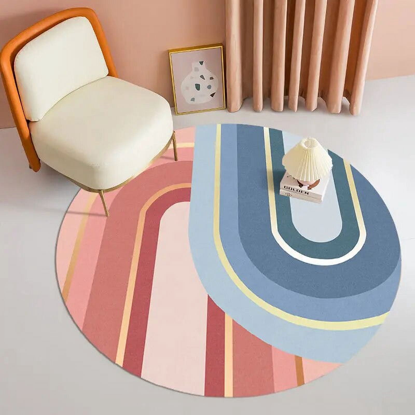 Nordic Simple Green Round Carpets Modern Living Room Sofa Coffee Tables ...