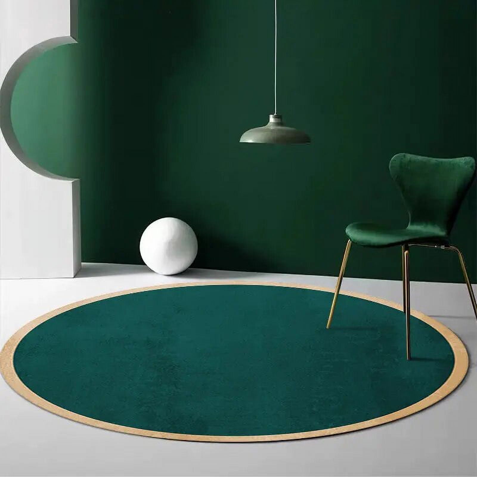 Nordic Simple Green Round Carpets Modern Living Room Sofa Coffee Tables ...