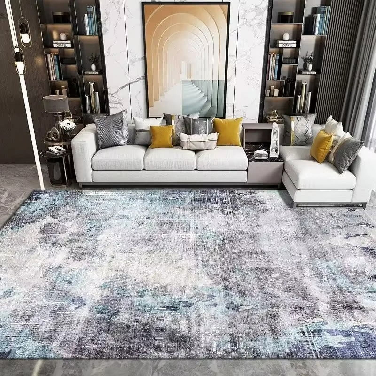 Nordic Simple Style Fluffy Soft Carpet Modern Living Room ration Large ...