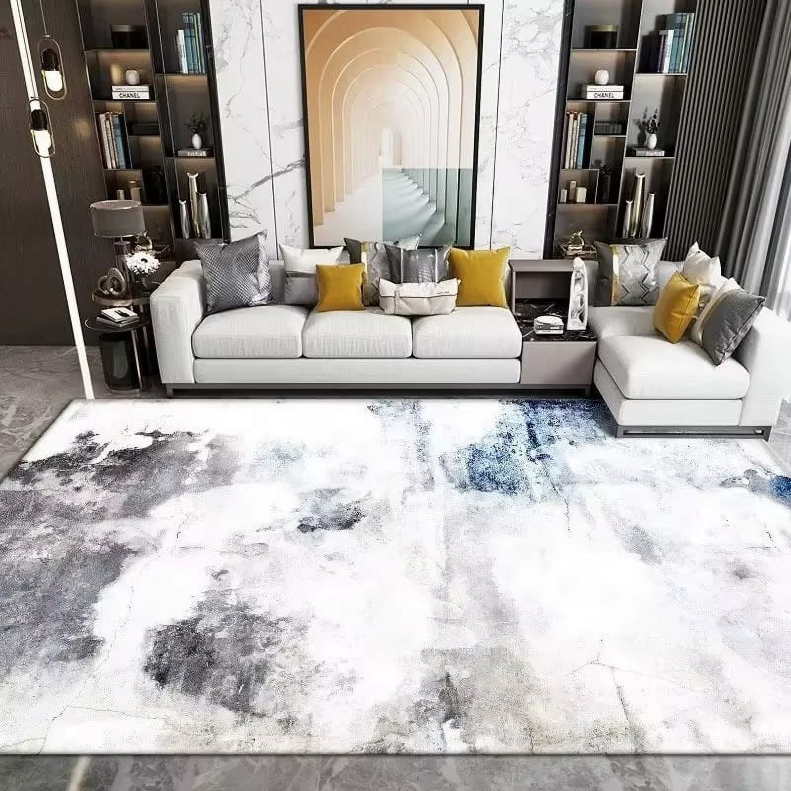 Nordic Simple Style Fluffy Soft Carpet Modern Living Room ration Large ...