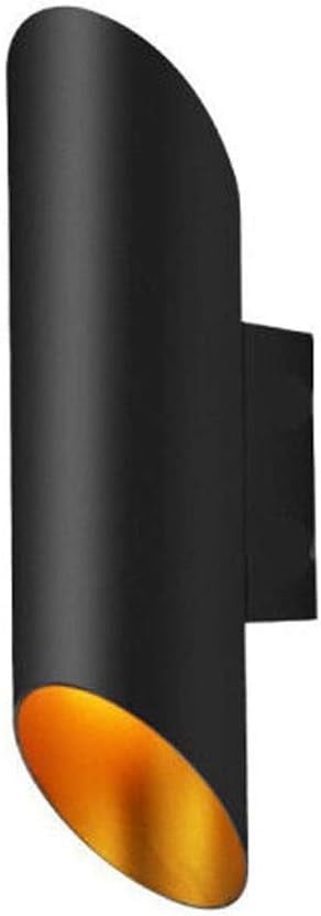 Nordic Simple Wall Light Up and Down Wall Lamp, Black Metal Lampshade ...