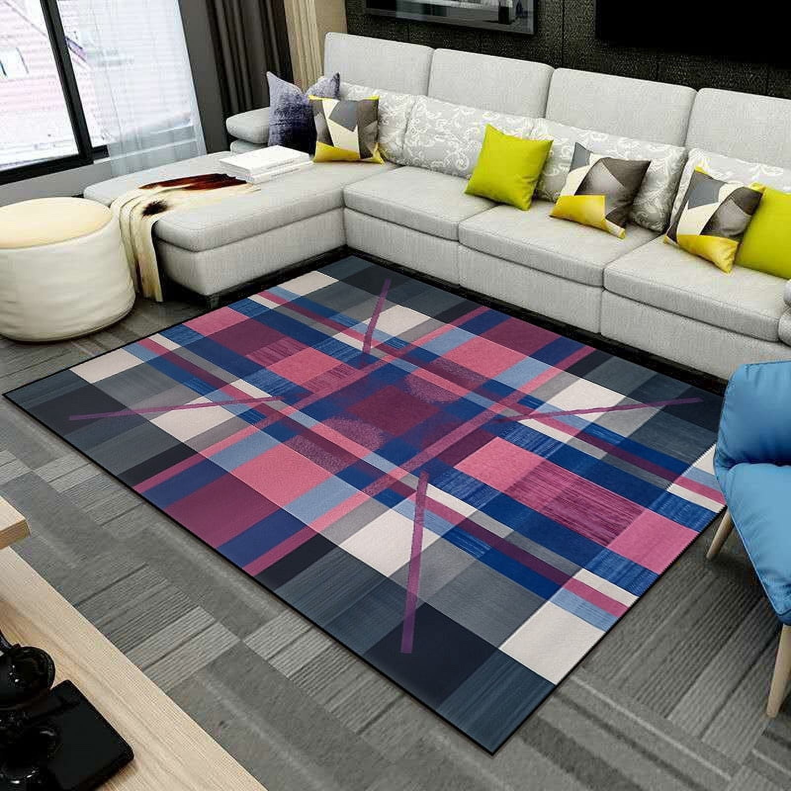 Nordic Style Abstract Geometry Carpet Living Antifouling Home ration ...