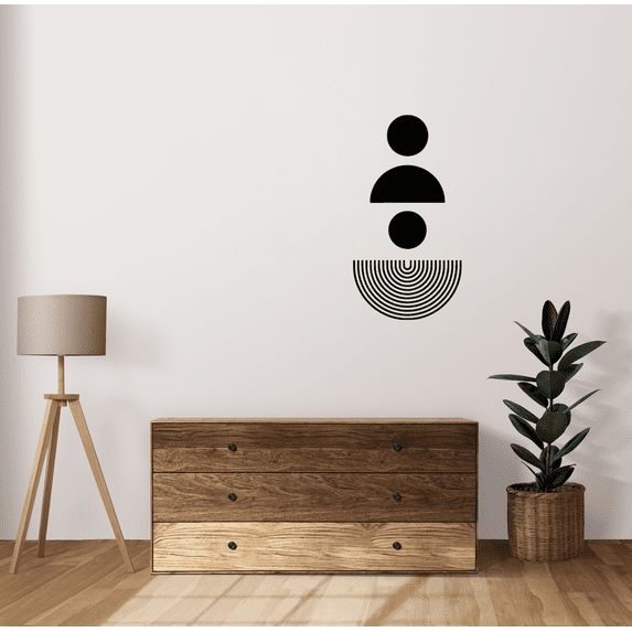 Nordic Style Abstract Luxury Modern Decal Sticker Wall Art for Home ...