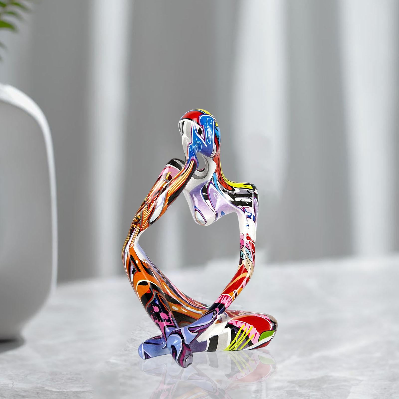 Nordic Style Abstract Thinker Statue, Craft Collection Decorative ...
