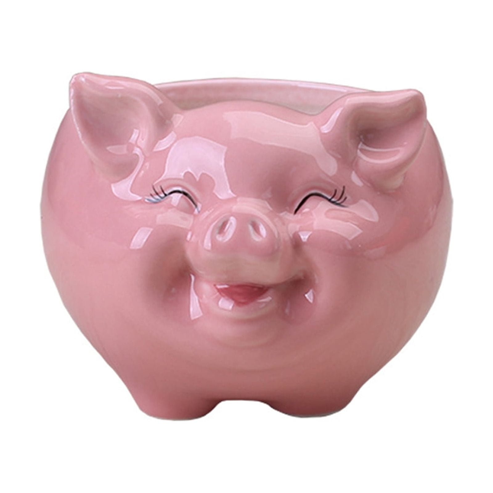 Nordic Style Ceramic Flower Pot Cartoon Animal Pig Succulent Bonsai ...