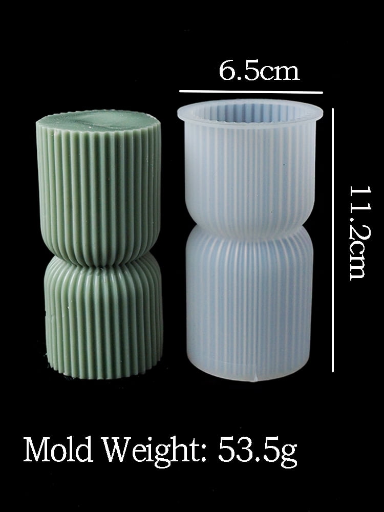 Nordic Style Cylindrical Candle Silicone Mold Aromath Candles Soap ...