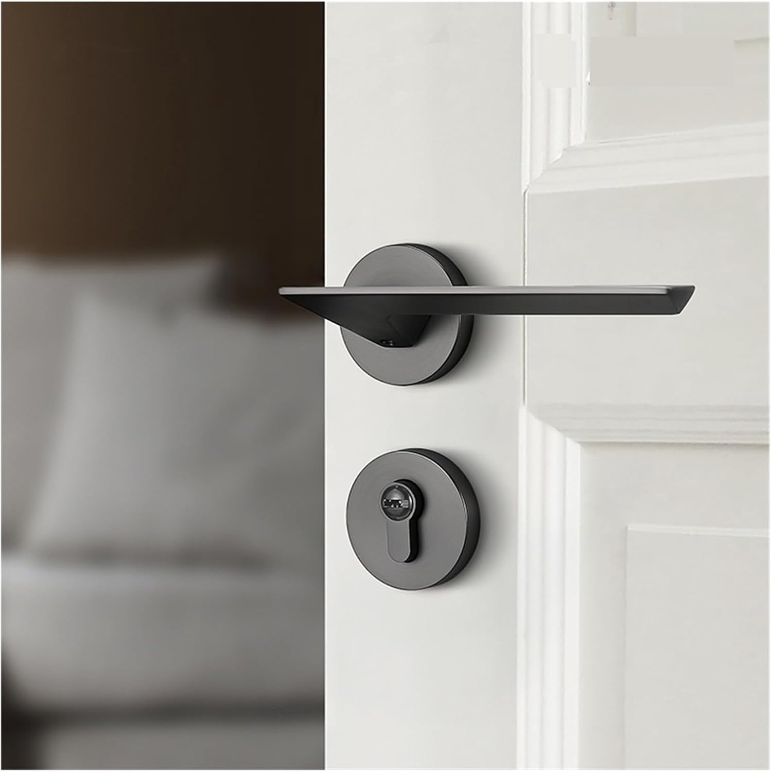 Nordic Style Door Lock Indoor Bedroom Silent Magnetic Suction Post ...