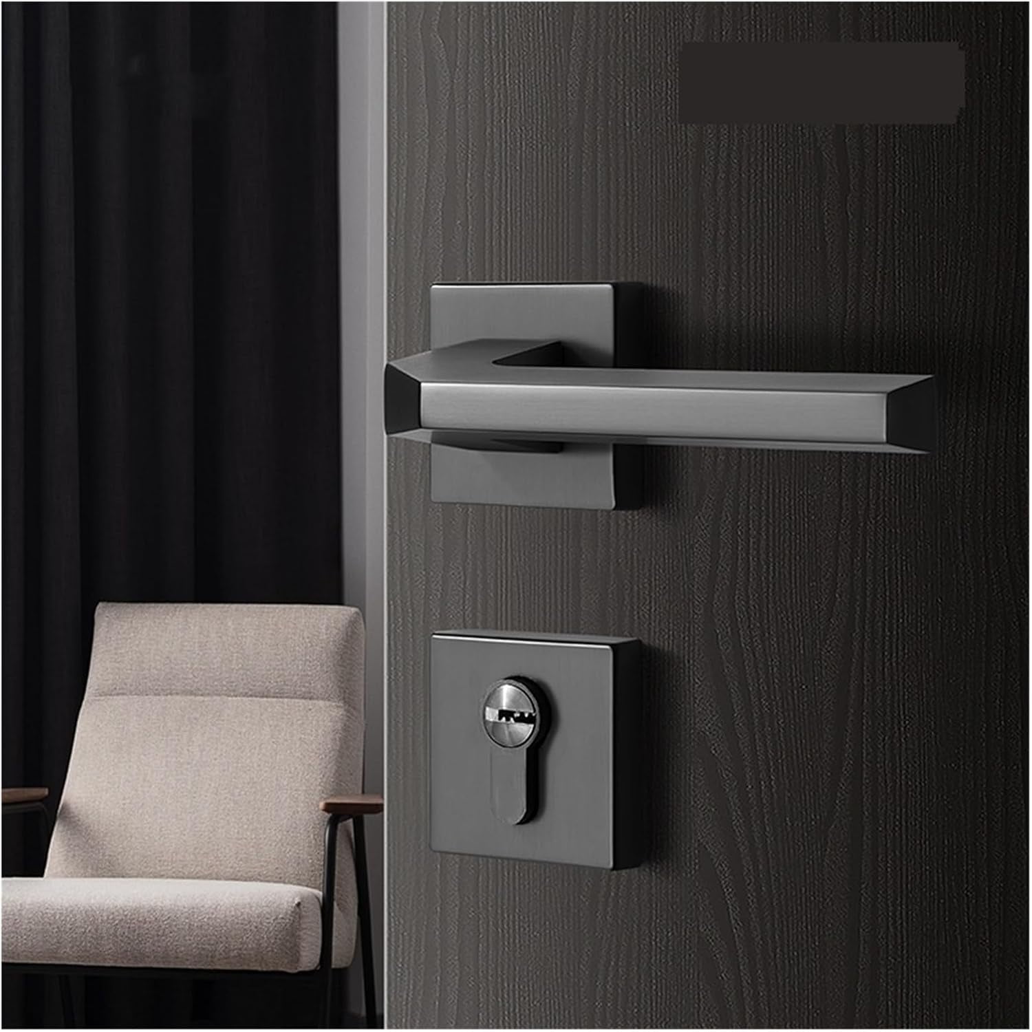 Nordic Style Door Lock Indoor Bedroom Silent Magnetic Suction Post ...
