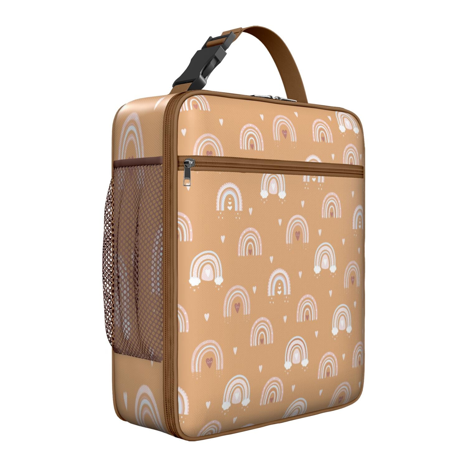 Nordic Style Earthy Aesthetic Lunch Box Tote, Boho Artistic Thermal Bag ...
