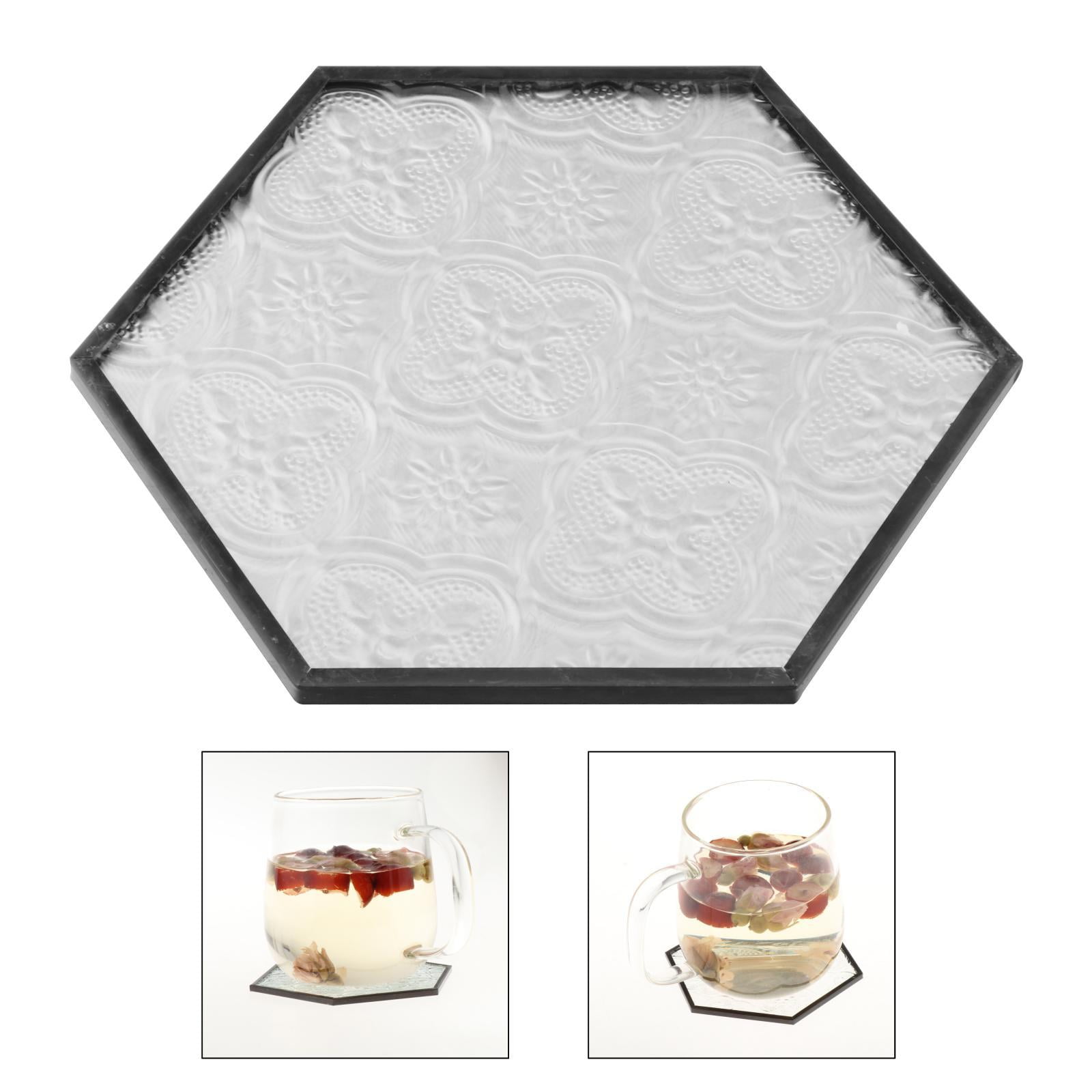 Nordic Style Hexagon Shaped Glass Cup Mat Russian - Walmart.com