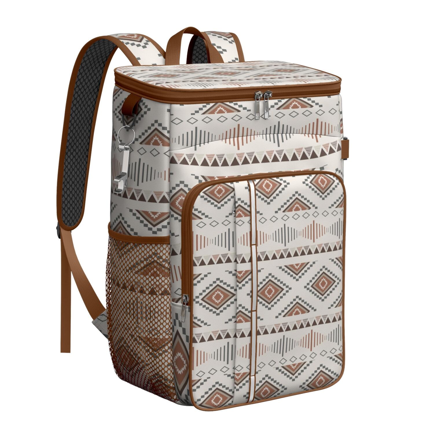 Nordic Style Insulated Backpack Cooler - 20L Leakproof Lunch Bag, Boho ...