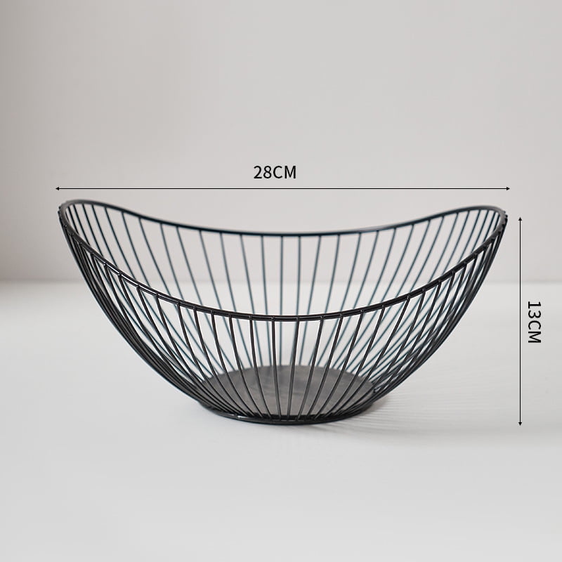 Nordic Style Iron Fruit Tray - Luxurious Living Room Snack Storage ...