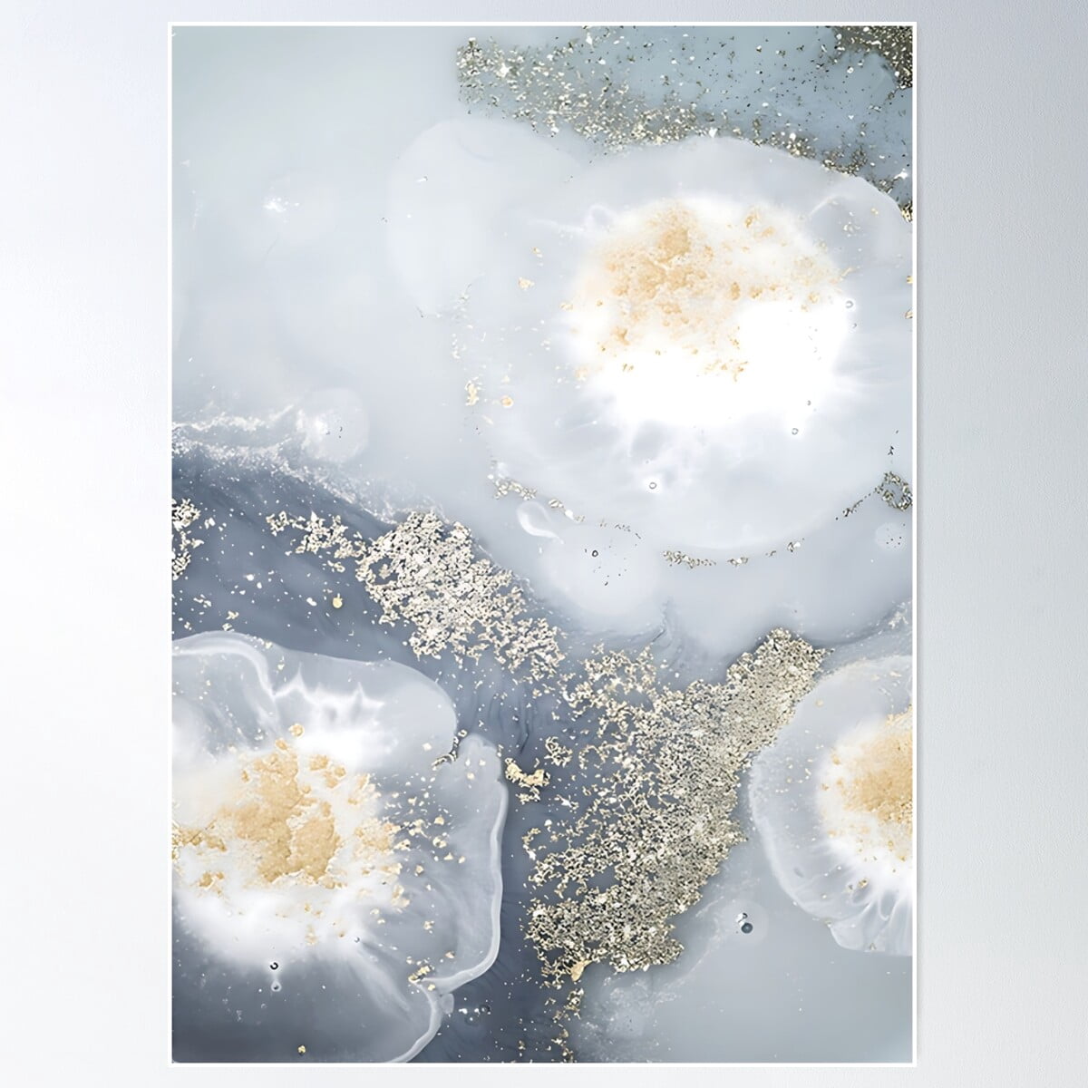 Nordic Style Modern Blue Bubble Art | Blue Bubble Abstract Art , Modern ...