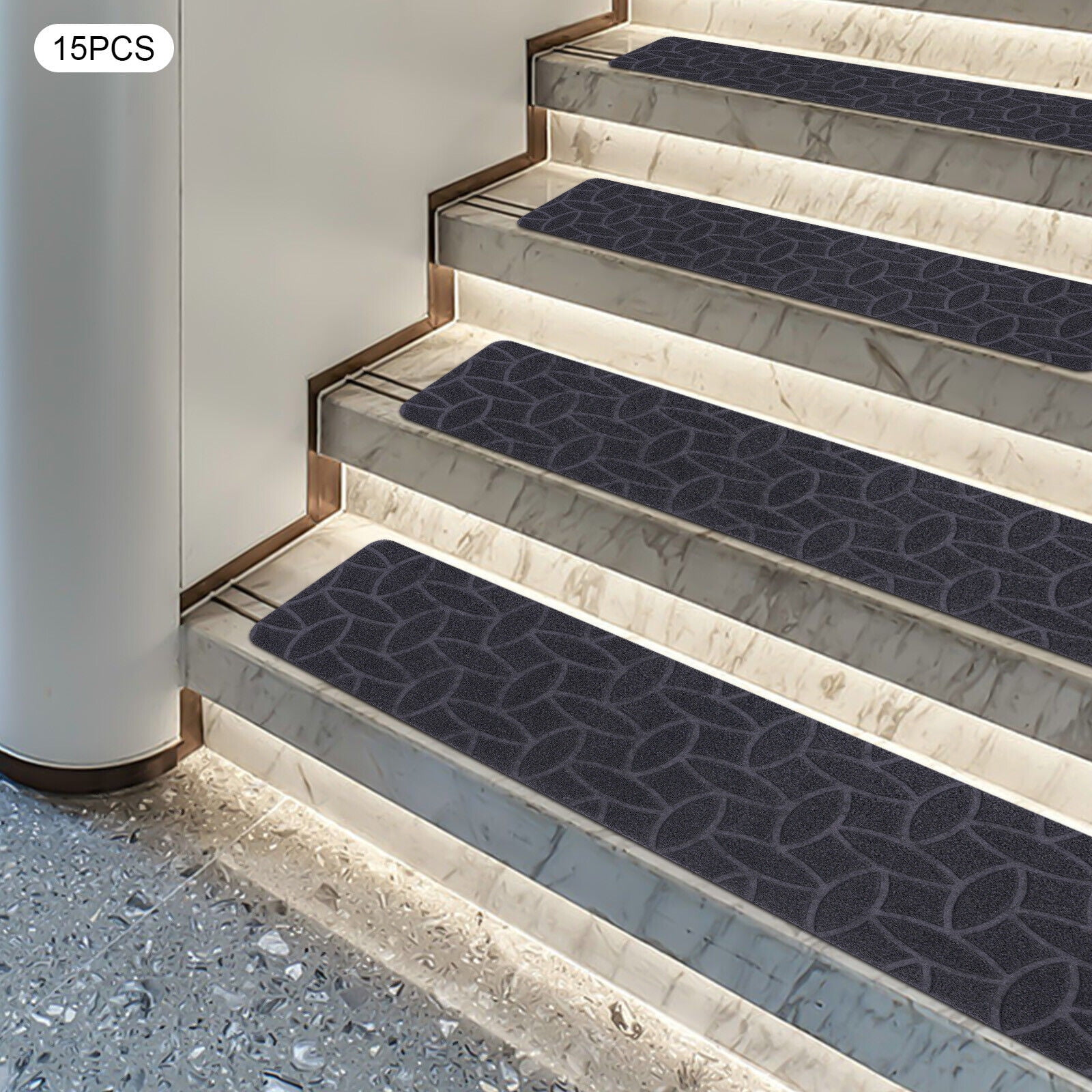Nordic Style Non Slip Skid Stair Treads 15 Packs Carpet for Steps ...