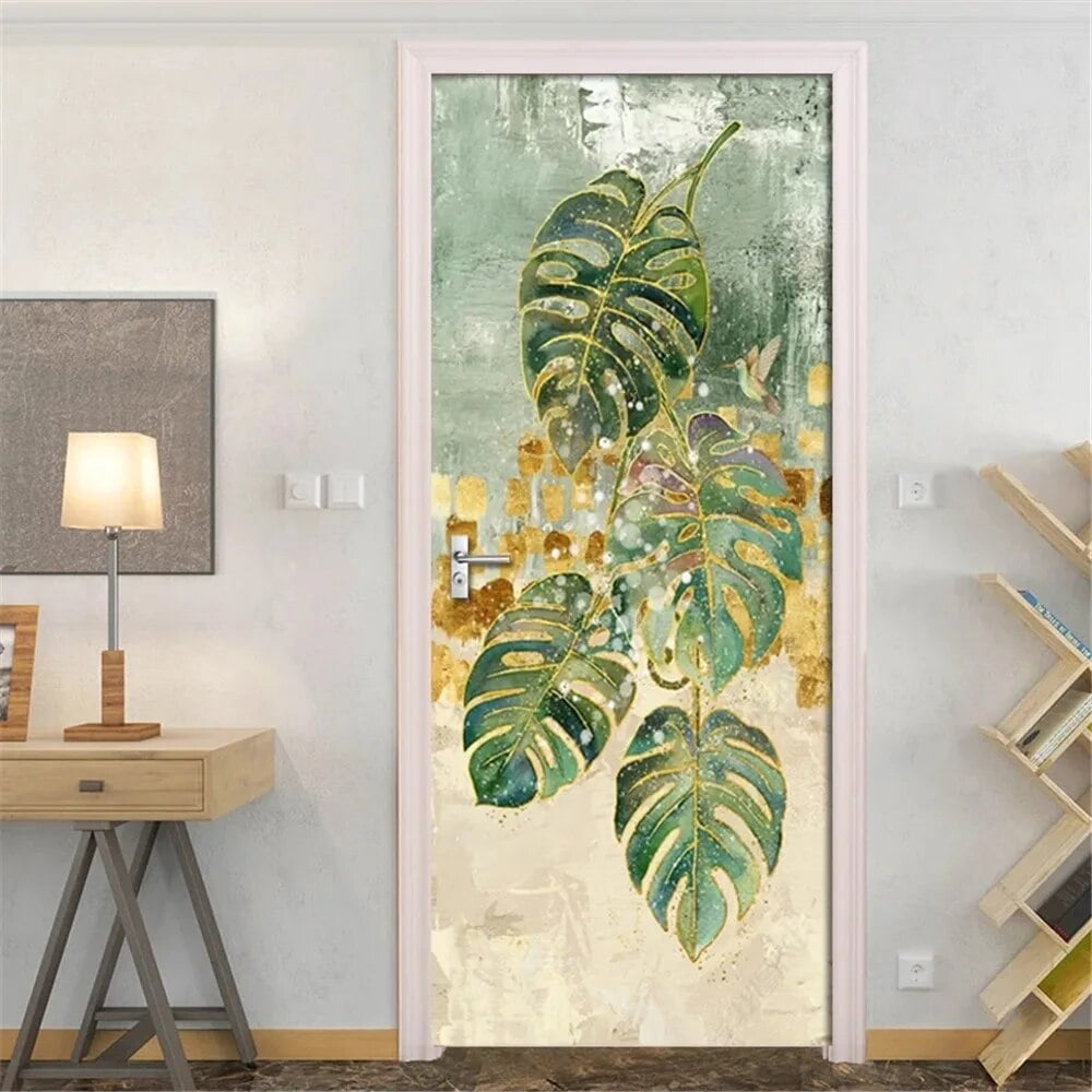 Nordic Style Plant Wall Decoration Wall Sticker Diy Flowers Tropical