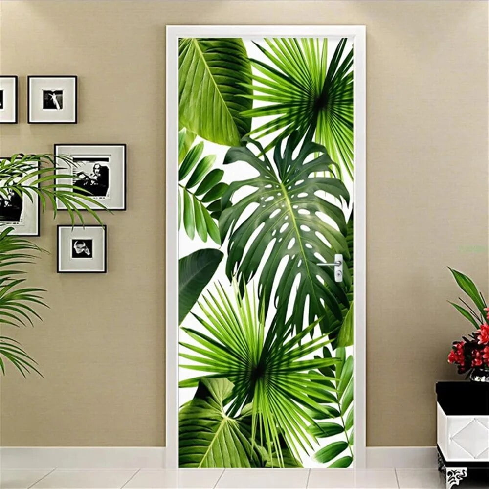Nordic Style Plant Wall Decoration Wall Sticker Diy Flowers Tropical