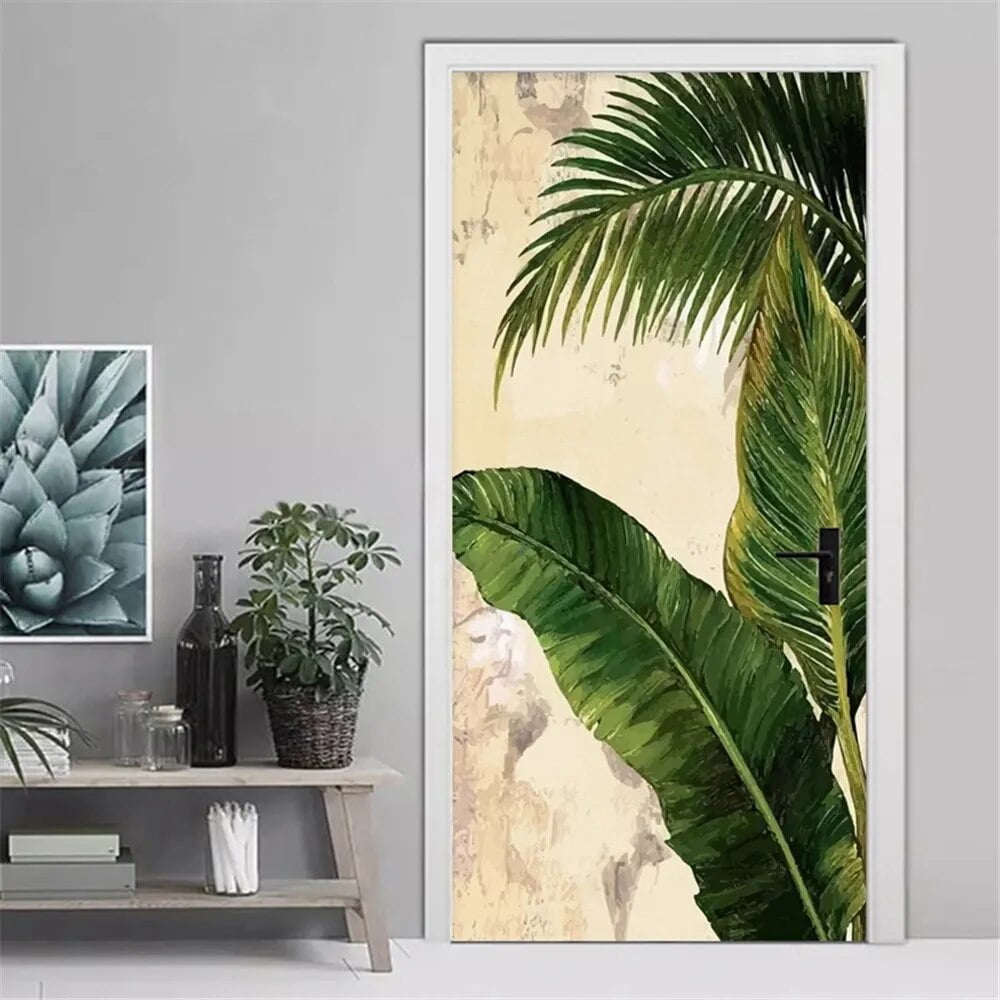 Nordic Style Plant Wall Decoration Wall Sticker Diy Flowers Tropical