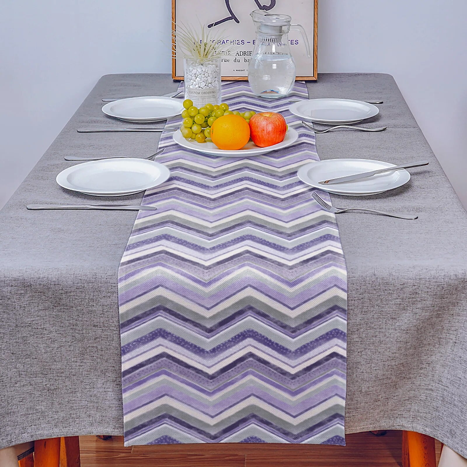 Nordic Style Stripes Texture Home Coffee Table TV Counter Luxury ...