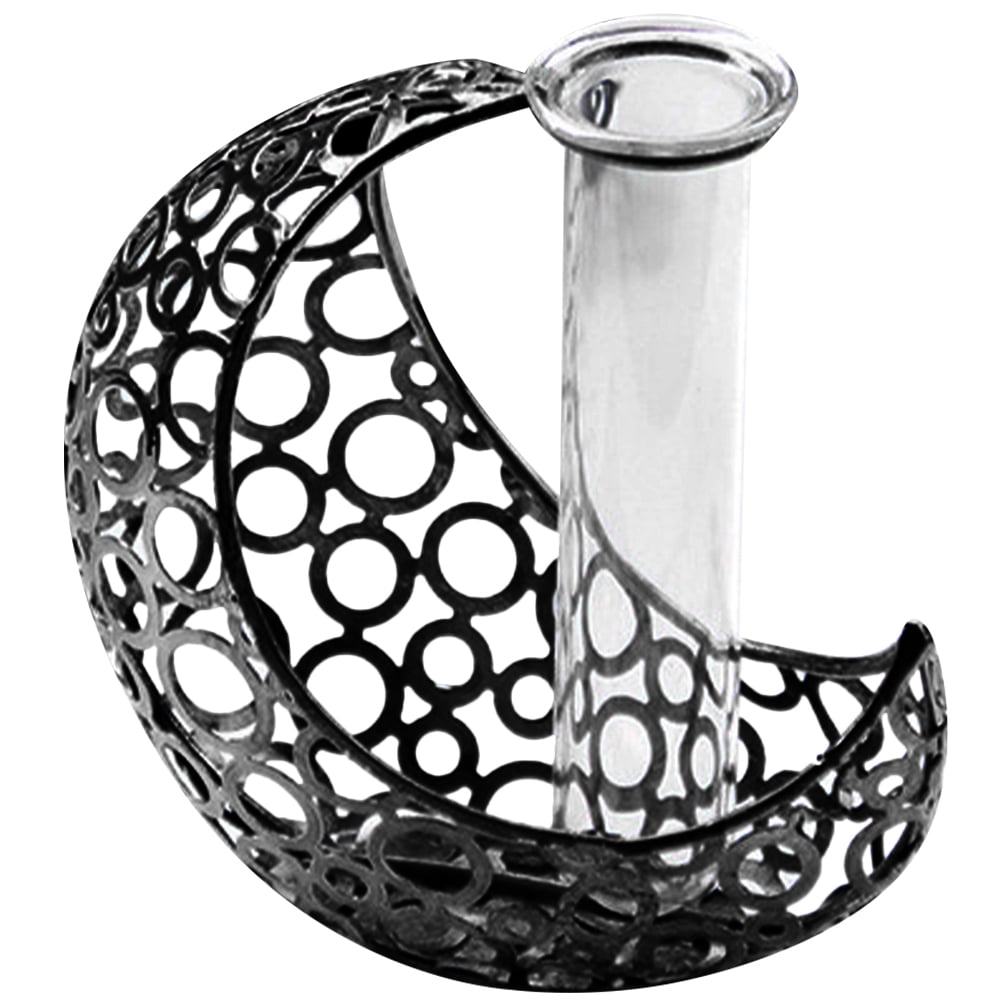Nordic Style Vase Moon Frame Tube Planter Glass Clear Planter ...