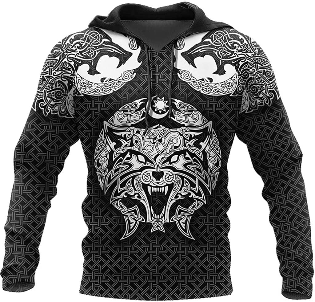 Nordic Sun Moon Fenrir Wolf Tree Of Life Celtic Knot Vegvisir ...