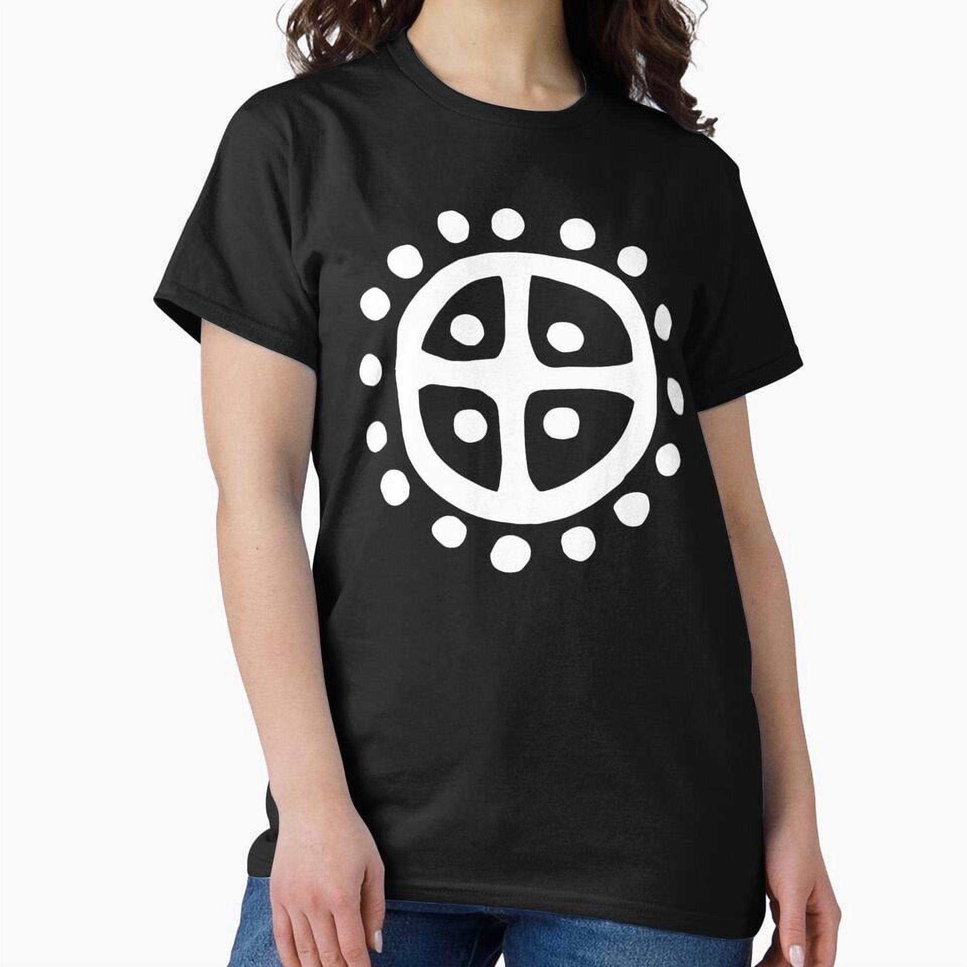 Nordic Sun Wheel Symbol Prehistoric Pagan Solar Cross H43082 T-Shirt ...