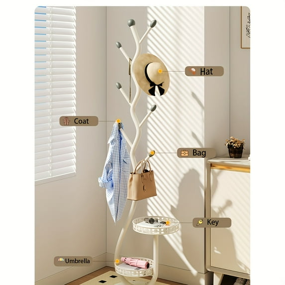 Nordic Tree Branch Clothing Rack – Heavy-Duty Freestanding Organizer ...
