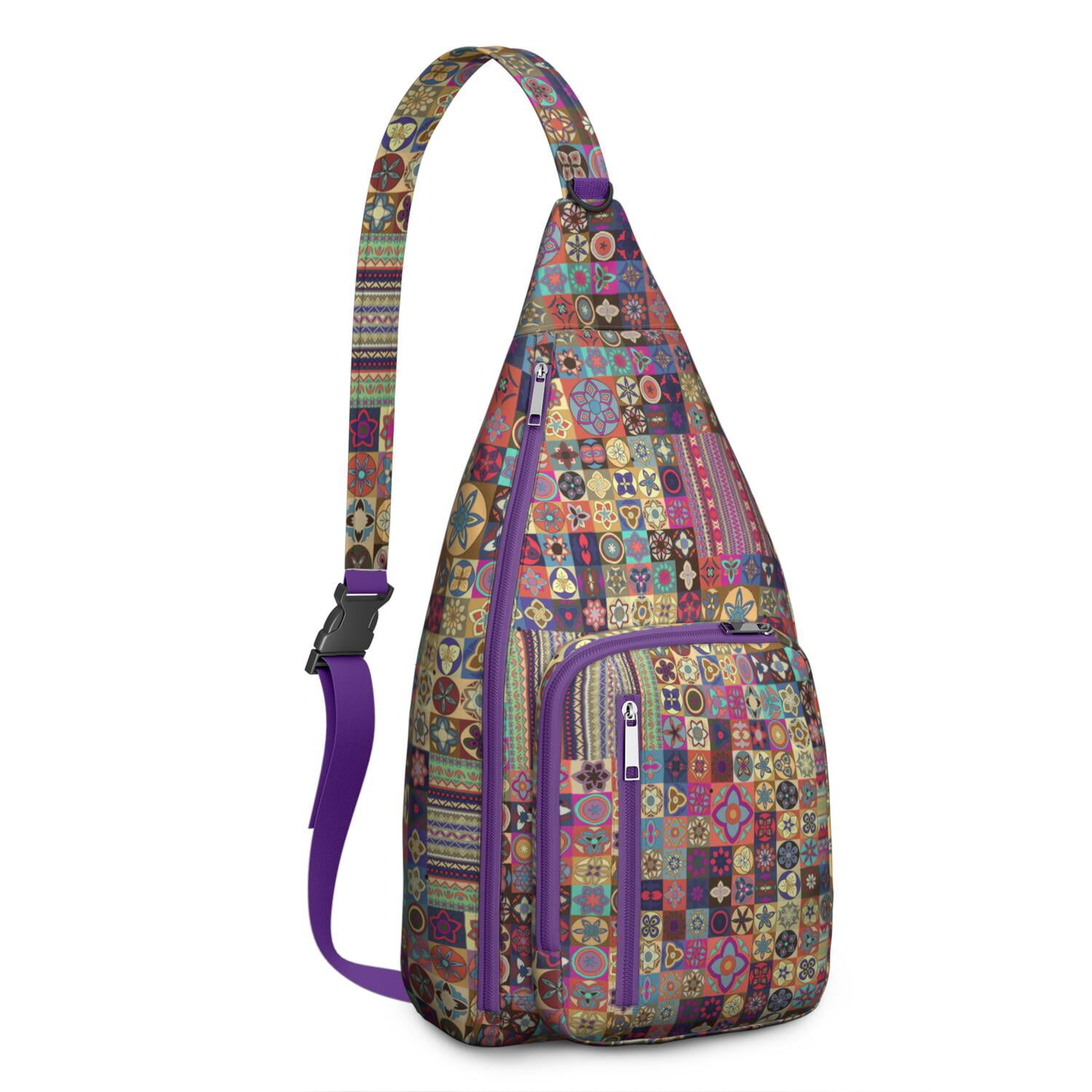 Nordic Tribal Sling Backpack - Minimalist Ethnic Crossbody Bag ...