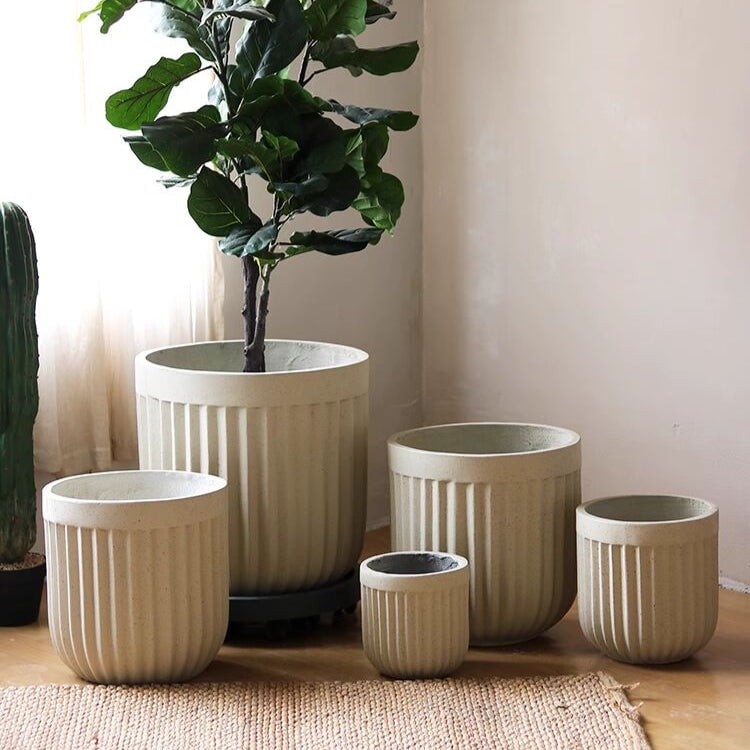 Nordic Vertical Stripe Flower Pot - Walmart.com