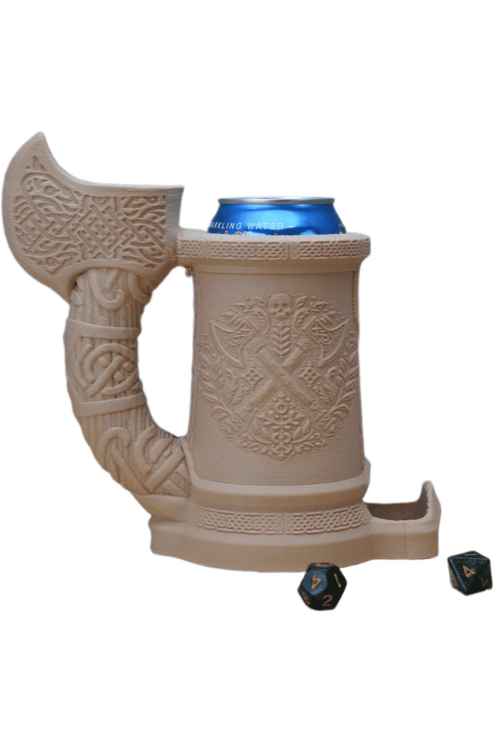 Nordic Viking Axe Dice Tower with Can Cozy & Storage - DND Dice Tower ...