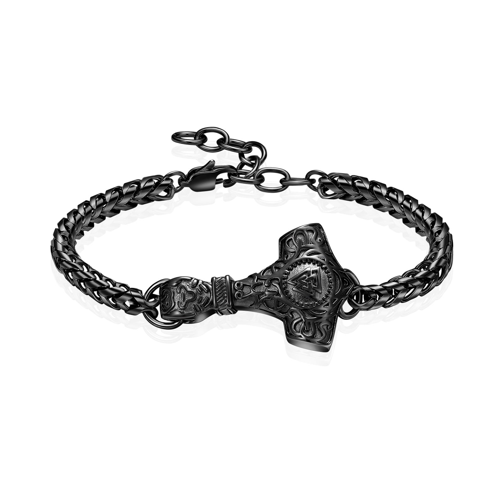 Nordic Viking Mjolnir Thor Hammer Urn Bracelet for Ashes Cremation Urn ...