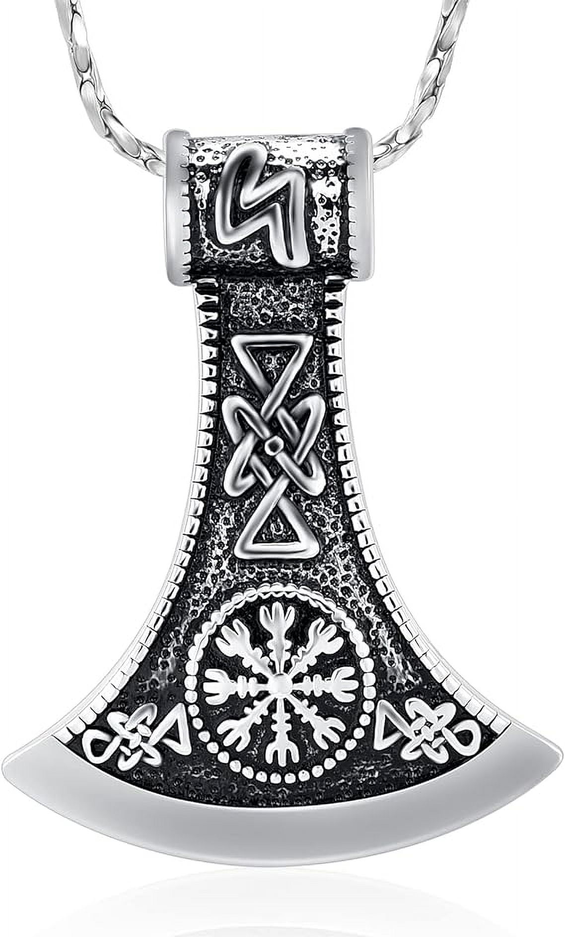Nordic Viking Mjolnir Thors Hammer Urn Necklace Cremation Jewelry for ...
