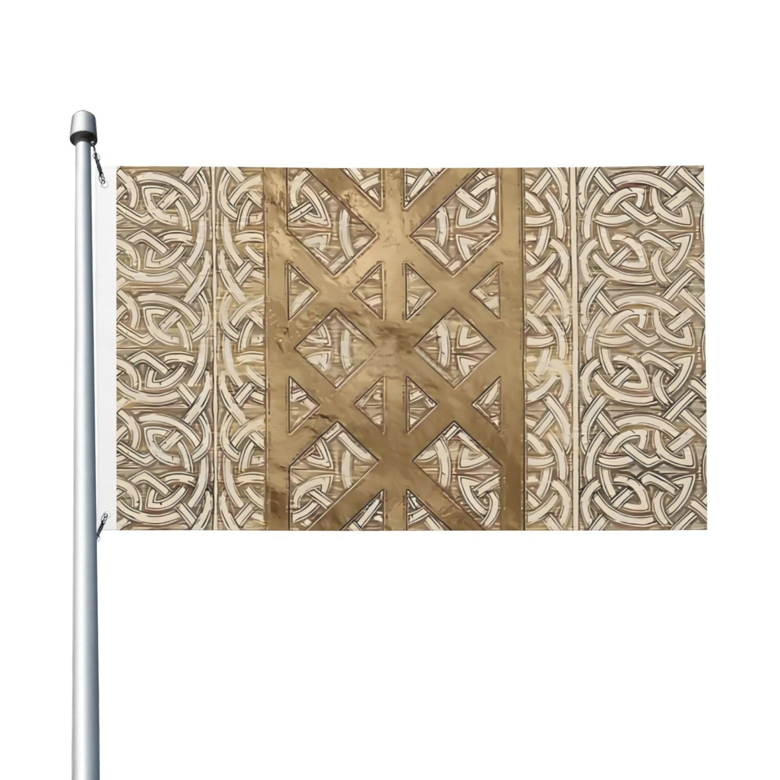 Nordic Viking Rune Valhalla Flag Banner Mythology Decoration Double ...