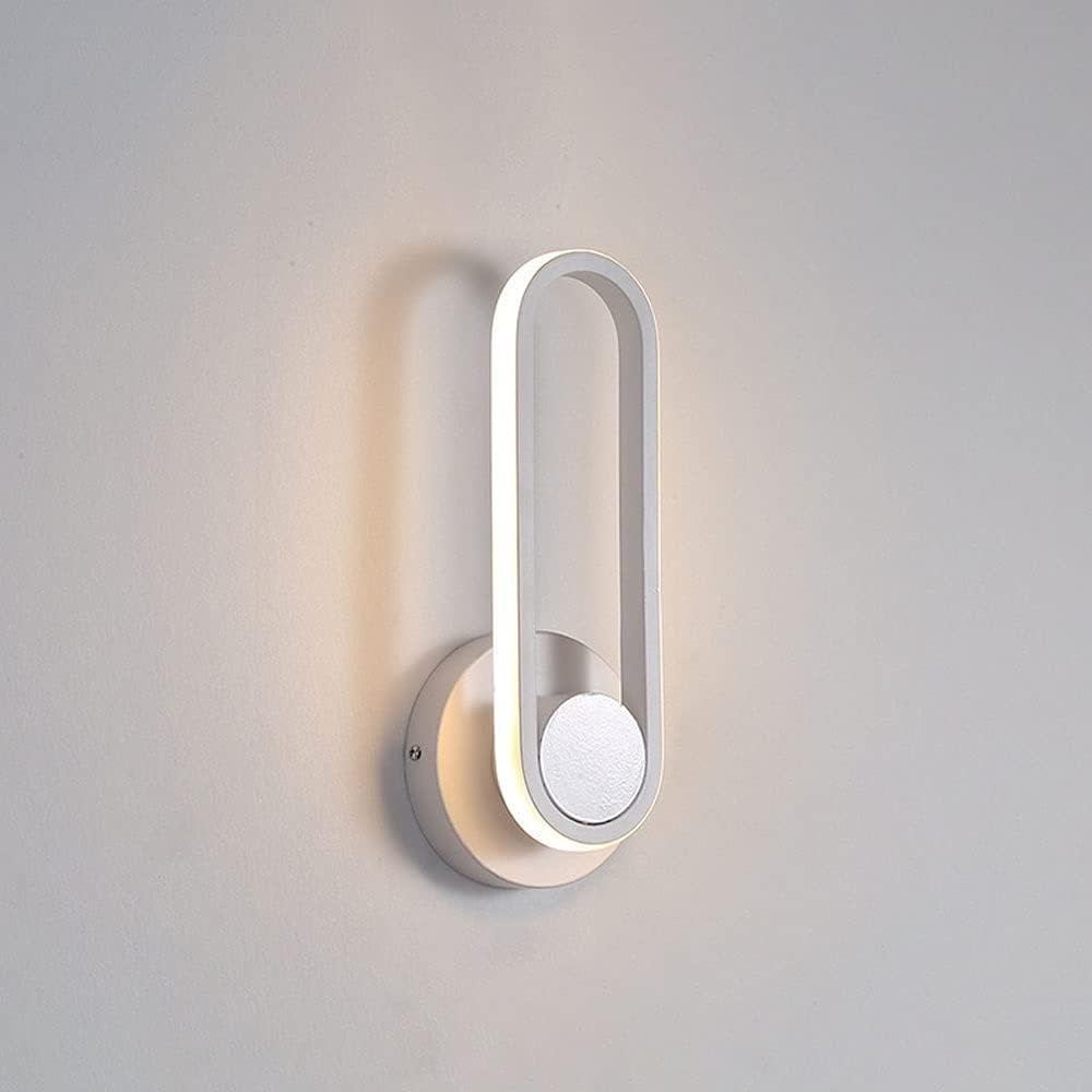 Nordic Wall Sconce 12W LED Wall Light, Rotatable Flush Mount Wall Lamp ...