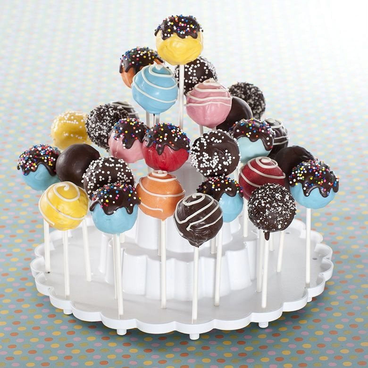 Nordic Ware 3-Tier Cake Pop Display Stand, BPA-Free and Melamine-Free ...