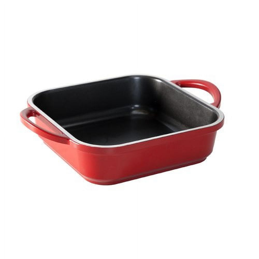 Nordic Ware 9" Square Red Baker, Cast Aluminum, Lifetime Warranty, 2.89 ...